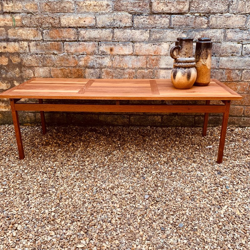1960s Danish Teak Extending Coffee Table by Trioh